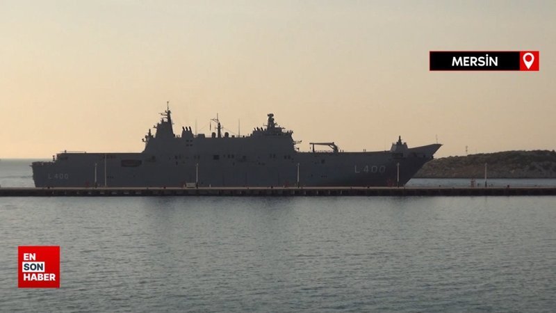 Dünyanın ilk SİHA savaş gemisi TCG Anadolu, Taşucu limanından ayrıldı ... Dünyanın ilk SİHA savaş gemisi TCG Anadolu, Taşucu limanından ayrıldı ...